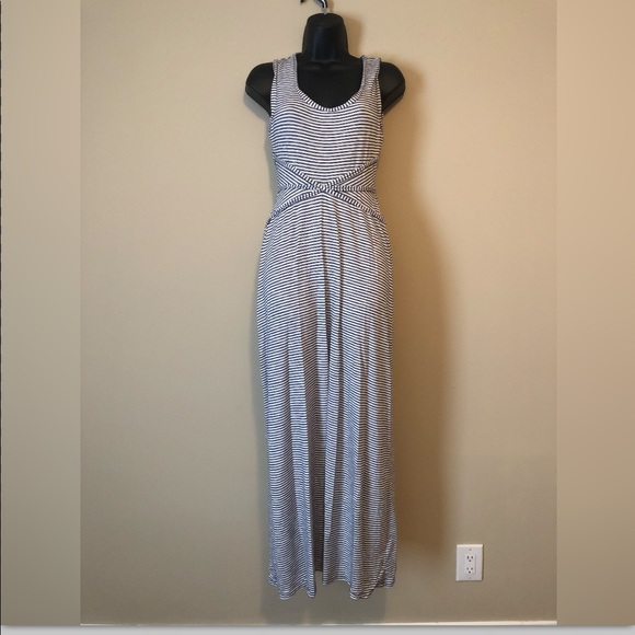 Max Studio | Dresses | Gorgeous Max Studio Blue Stripe Maxi Dress ...